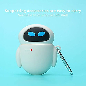 Compatible with Airpod1&2 Case Cover, 3D Cute Cool Cartoons Avatar Silicone EVE Design，Soft Silicone Portable&Shockproof Airpod Case，for Apple Airpod 2&1 Charging Case (EVA)