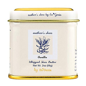 Mother's Shea Whipped Shea Butter (Vanilla, 2 Oz Tins - Set of 3) 100% Pure Raw Unrefined African Shea - Organic, Sustainably-Sourced Ingredients - Natural Skin & Hair Care