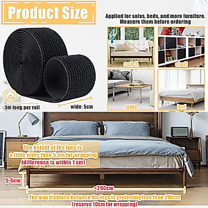 TEUVO Toy Blocker for Under Couch and Under Bed, 5cm Under Couch Blocker for Babies Toys and Pets Toys from Going Sliding Adjustable Gap Bumper Under Sofa & Under Furniture 3m Long