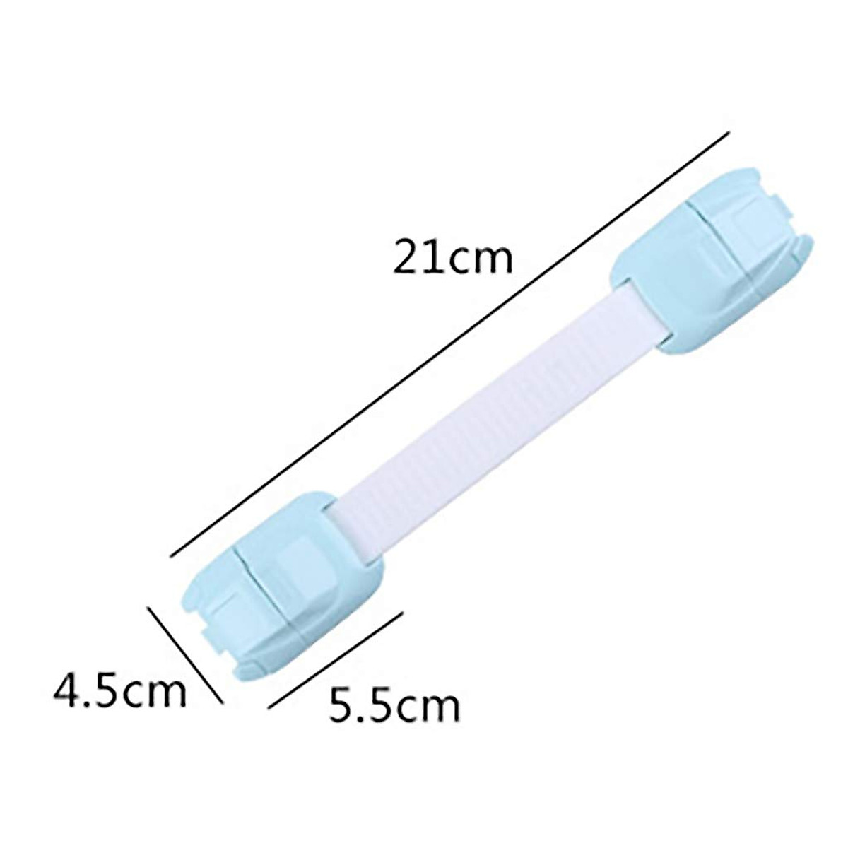 Toxz 4Pcs Baby Safety Drawer Locks Baby Safety Door Drawer Lock Safety Protection,Refrigerator Locks with Adhesive,PP Material,Good Flexibility,Microwave Ovens Locks