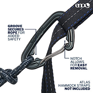 ENO DoubleNest Hammock - Lightweight, Portable, 1 to 2 Person Hammock - for Camping, Hiking, Backpacking, Travel, a Festival, or The Beach - Fade/Seaglass