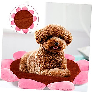 ABOOFAN Pet Mat Cat Mat for Food Household Cleaner Plush Sofa Dog Mat Funny Doormat Small Pet Bed Washable Pet Pad Small Dogs Mat Warm Cat Bed Crystal Velvet to Sleep Plush Dog