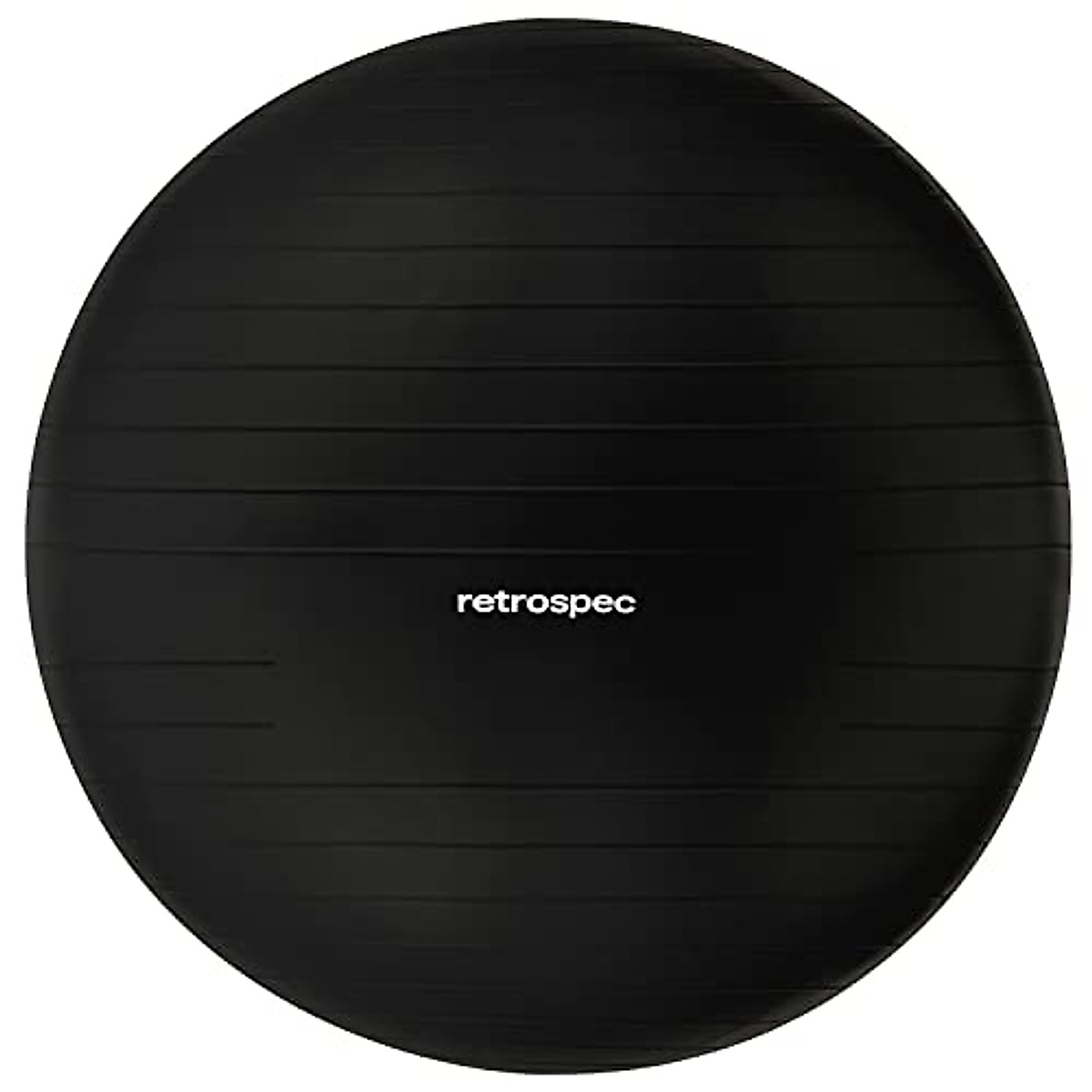Retrospec Luna Exercise Ball - 55, 65, or 75cm Yoga Ball for Workouts, Stability, Pregnancy - Swish Balance Ball w/Pump for Office & Home Gym