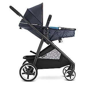 Evenflo Gold, SensorSafe Shyft Smart Modular Travel System with SecureMax Smart Infant Car Seat, Six Different Modes, Syncs with SensorSafe App, 3-Position Recline, Fits Babies 4-35 Pounds, Sapphire