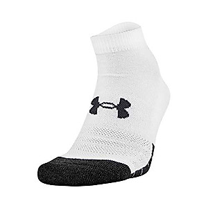 Under Armour Adult Performance Tech Low Cut Socks (3 and 6 Pack) , White (6-Pairs) , Large