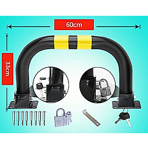 Driveway Bollards,Private Car Parking Latch Space Lock,Space Saver Car Park Driveway Guard Saver,Easy Installation,Against Pressure