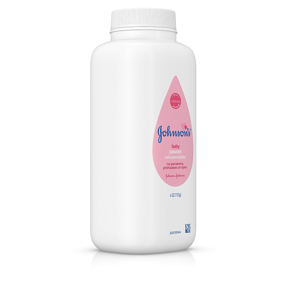 Johnson's Baby Powder, Hypoallergenic and Paraben Free, 4 oz