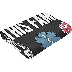 in This Family No One Fights Alone First Responder Blankets and Throws Twin Large Blanket Warm Soft Blankets for Couch Bed Sofa Travel Plush Blanket All Season Season for Women Men