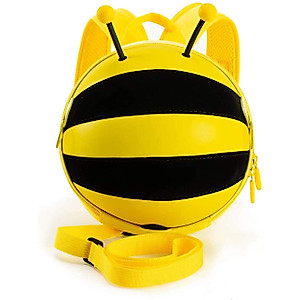 Baby Backpack with Leash for Toddler,Small Bee Backpack for kids,Anti Lost Bag
