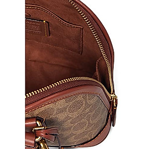 COACH Coated Canvas Signature Revel Bag Tan Rust One Size