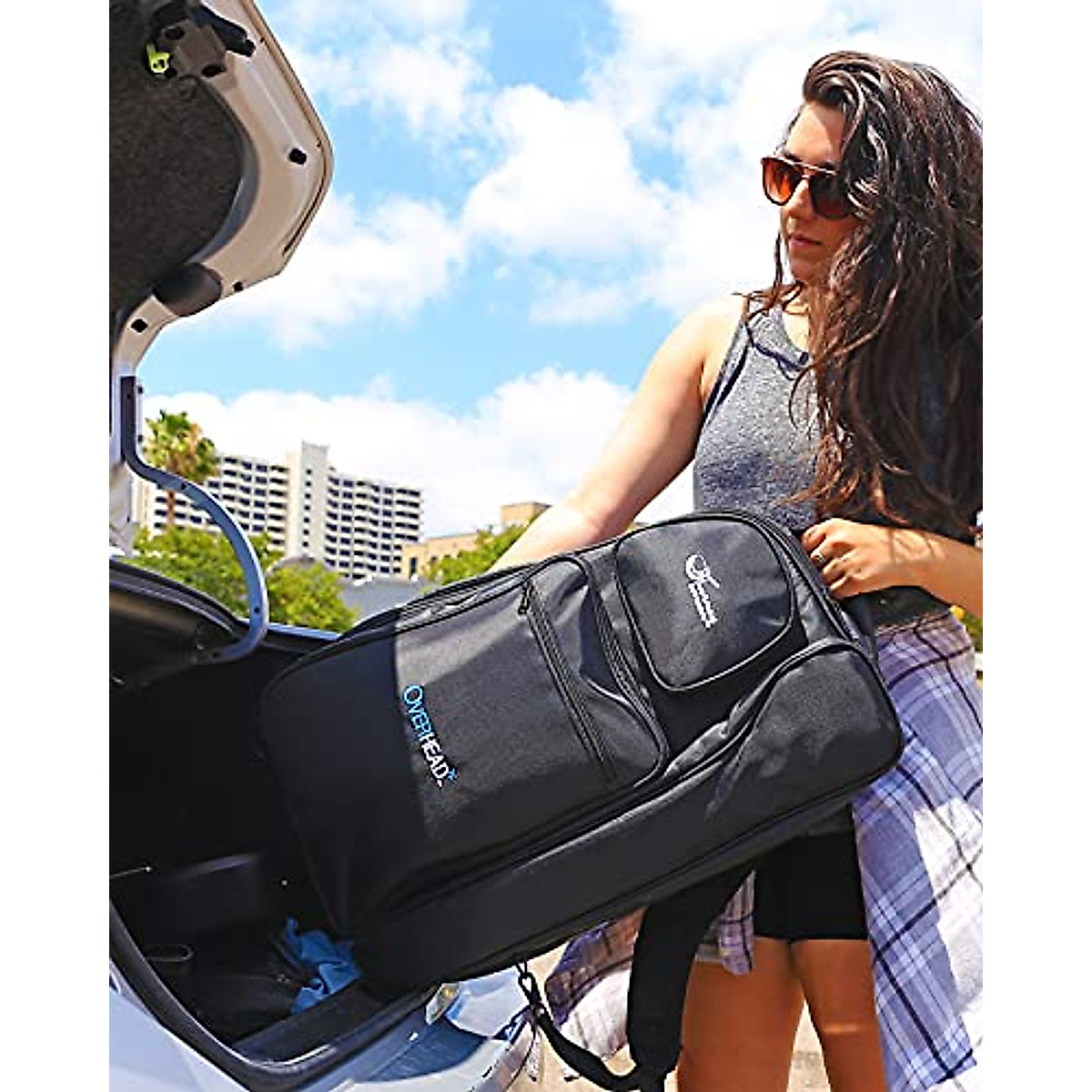 Journey Instruments Carbon Fiber Travel Guitar – OF660M Traveling Acoustic Guitar with Collapsible Patented System – Portable Backpack Case (Matte Black)