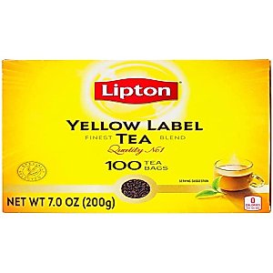 Lipton Yellow Label Tea International Blend 100 Tea Bags