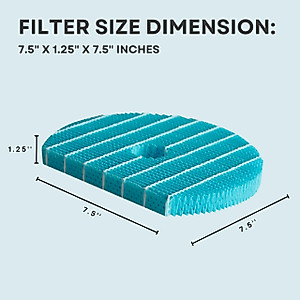 Nispira Premium Humidification Replacement Filter Compatible with Sharp Air Purifier Humidifier KC-850U KC-860U. Compared to Part FZ-C100MFU, 1 Filter