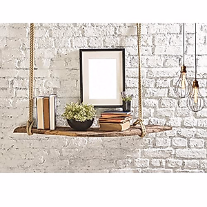 Natural Jute Rope - 1/2 Inch×25 Feet - Twisted Manila Rope - Thick Hemp Rope for Cat Scratching Posts, Hammock, Nautical, Home Decorating