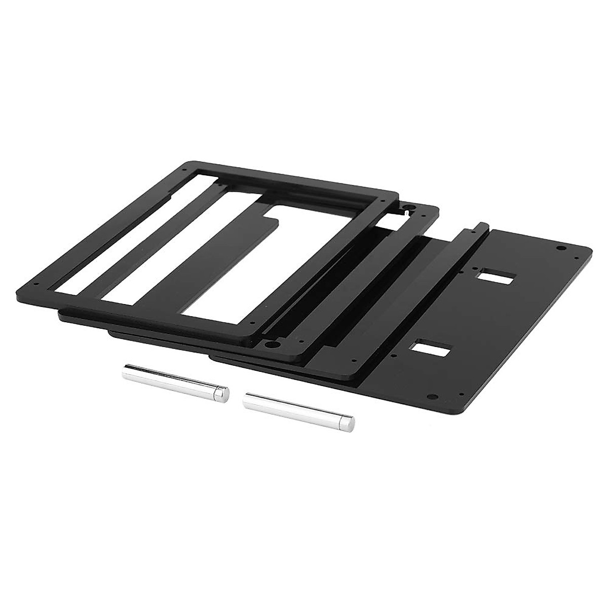Gerioie Monitor Case, Screen Case, 7 Inch Full-View for Support Raspberry Pi(Metal Bracket Shell)