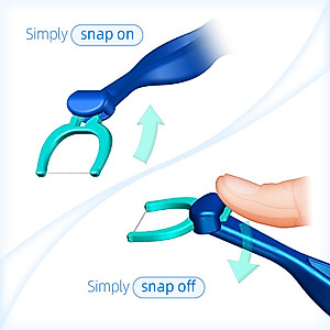 T.Smile Evolutionary Clean Dental Flossers, Kit of Refills Plus Mid-Length Handles, 3 Handles + 50 Extra-Strength Refills + 50 T-Tension Refills