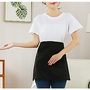 Shmimy Personalized Custom Waist Apron For Men Women Kitchen Cooking Aprons Customized with Pockets Name Text Logo Picture