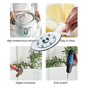 BPILOT Swivel Turntable Lazy Susan，Round Tempered Glass Table Top With Heavy Duty Aluminium Alloy Smooth Swivel Plate For Serving Trade Show Displays,customizable (Color : Clear, Size : 85cm)