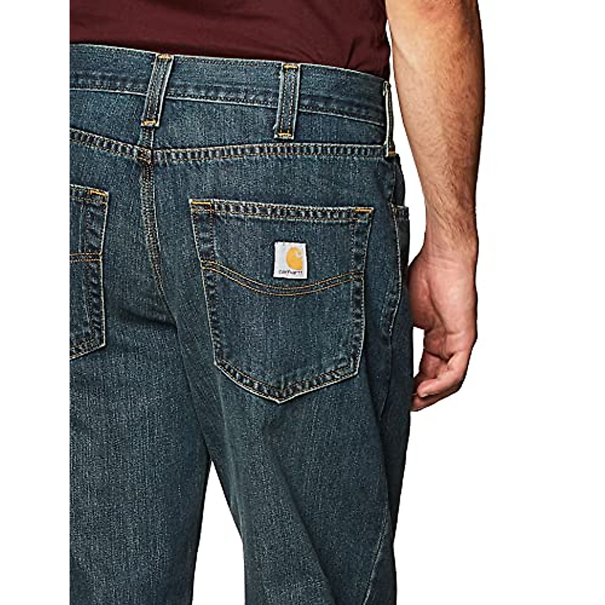 Carhartt Men's Relaxed Fit Holter Jean, Bed Rock, 36W X 30L