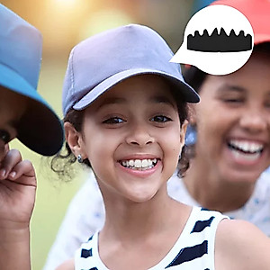 5 Pcs Black Baseball Caps Inserts Shapers Flexible Washable Reusable Hat Liner Cap Fitter Inserts Felt Hat Sweat Liner Hat Support Brim Hat Crown for Snapback Caps Fitted Caps Ball Sports Caps