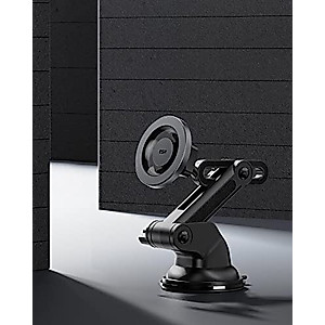 ESR Dashboard Car Phone Mount (HaloLock), Compatible with MagSafe Car Mount, Windshield Magnetic Car Phone Holder for iPhone 14/13/12 Series, Car Accessories, Charging Not Supported, Metallic Grey