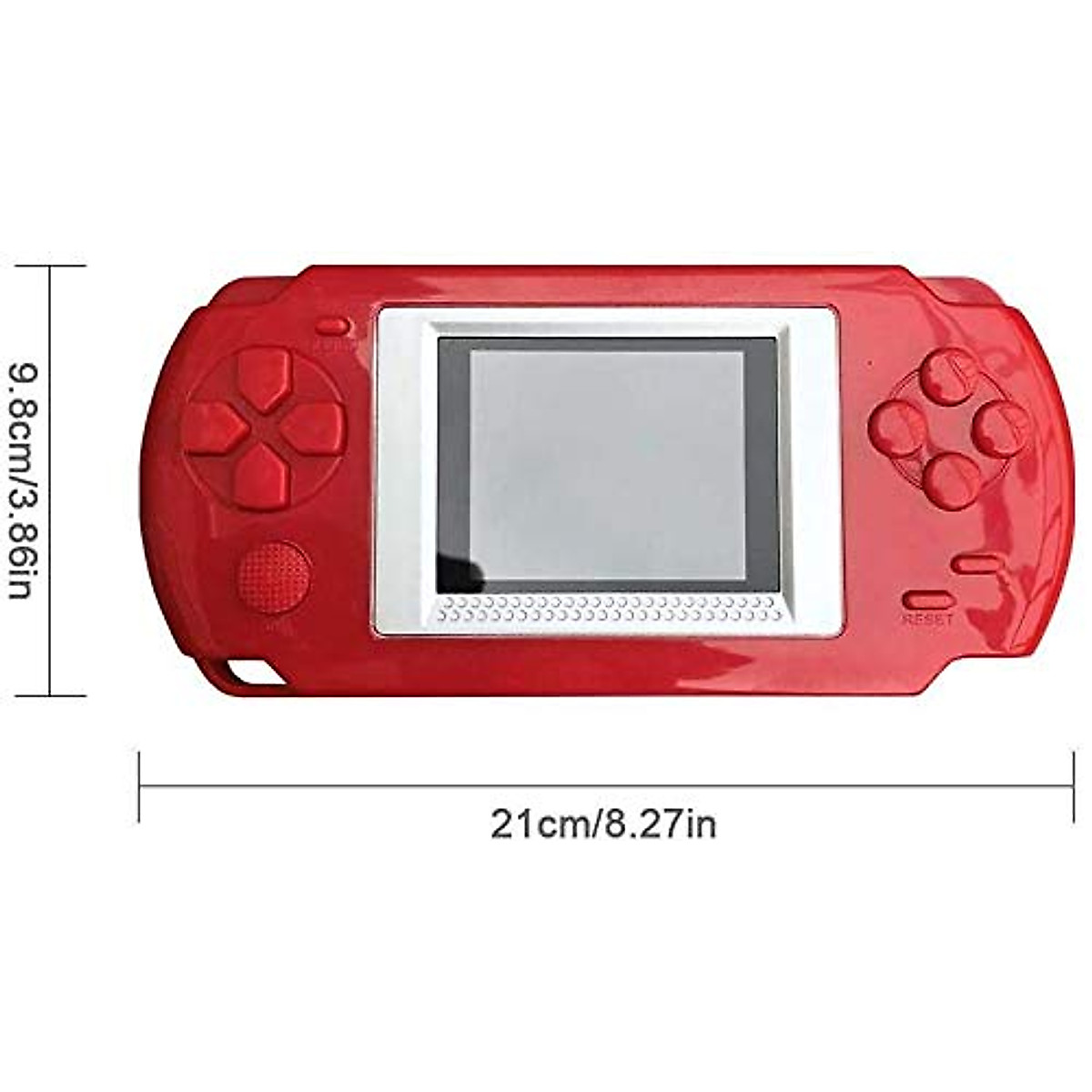 Elolicu Handheld Game Console for Kid Children, 2021 New Built in 268 Classic Retro Video Games 2 Inch Screen Portable Game Console Arcade Video Gaming Player System Best Birthday Gift for Kid (Red)