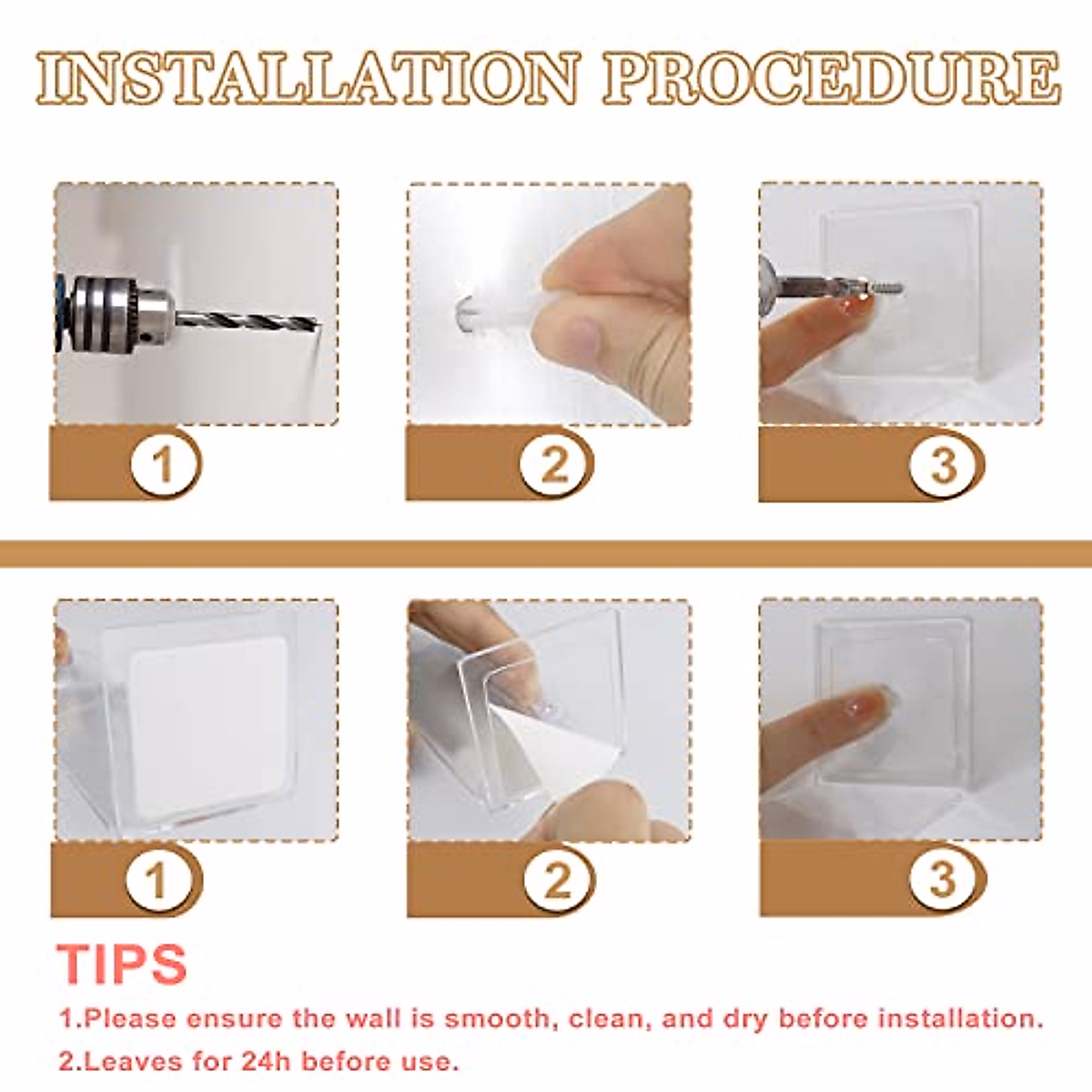 KEVTVEK 5 Pack Wall Mount Hat Racks for Baseball Caps, Strong Adhesive Hat Hooks Cap Holder, Easy Installation Acrylic Hat Storage Organizer, Multipurpose Hat Hangers for Wall, Closet, Door, Bedroom