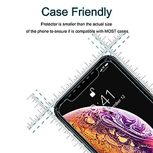 OWRORA Screen Protector For iPhone XR, iPhone 11, 2.5D Edge Tempered Glass Anti-Scratch Case Friendly Siania Retail Package for iPhone XR/11 6.1“-3 Pack