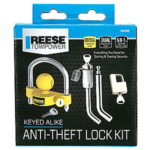 Reese Towpower 7014700 Tow 'N Store Lock Kit, Yellow