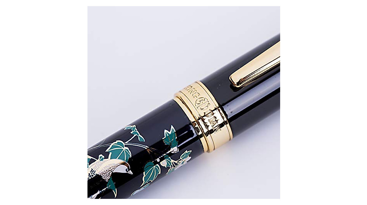 Hongdian Fountain Pen with Cloisonne Painting & Fine Nib | Elegant & Unique