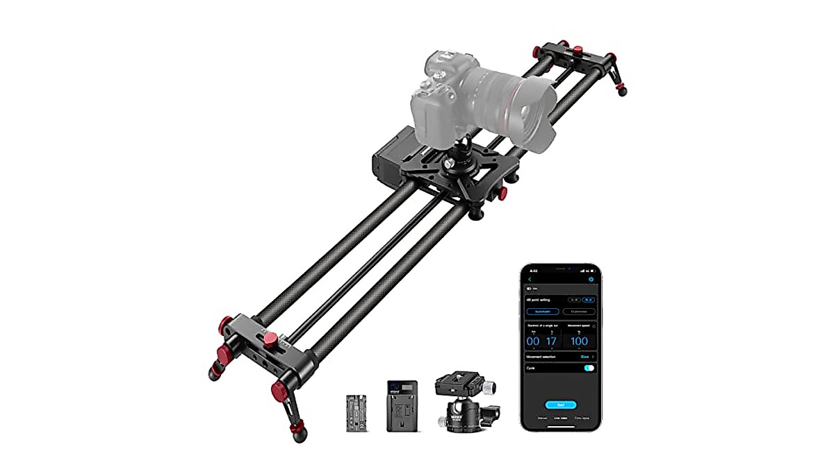 NEEWER 120cm Motorized Camera Slider: Pro Video & Time Lapse