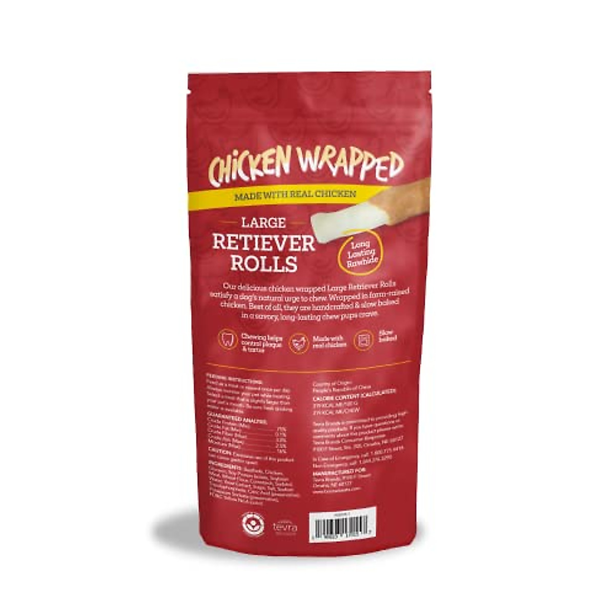 Boone Chicken Wrapped Retriever Rolls Large 2 ct 7.05 oz