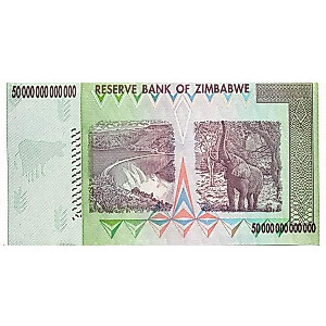2008 - Reserve Bank of Zimbabwe 50 Trillion Dollar Seller Uncirculated