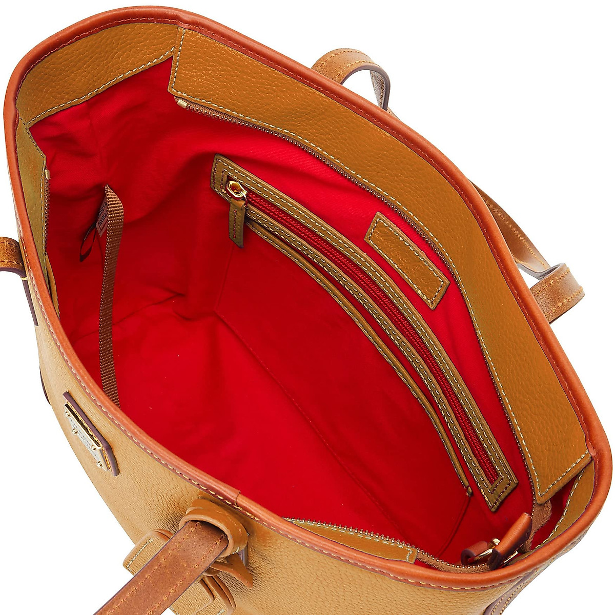 Dooney & Bourke Handbag, Pebble Grain Charleston Tote - Caramel