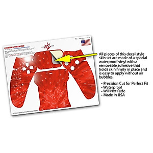 WraptorSkinz Skin Wrap compatible with Sony PS5 DualSense Controller Stardust Red (CONTROLLER NOT INCLUDED)