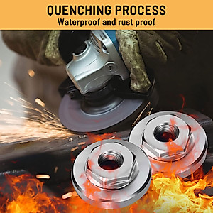 Suitable for 100-type Angle Grinder Flange nut Modification Parts Modified Plywood Stainless Steel Pressure Plate Cover Hexagonal Design Daily use 0.51 inch Open-end Wrench