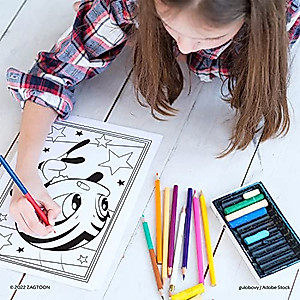 Bendon Miraculous: Tales of Ladybug and Cat Noir 48 Page Color & Trace Coloring Book 52562