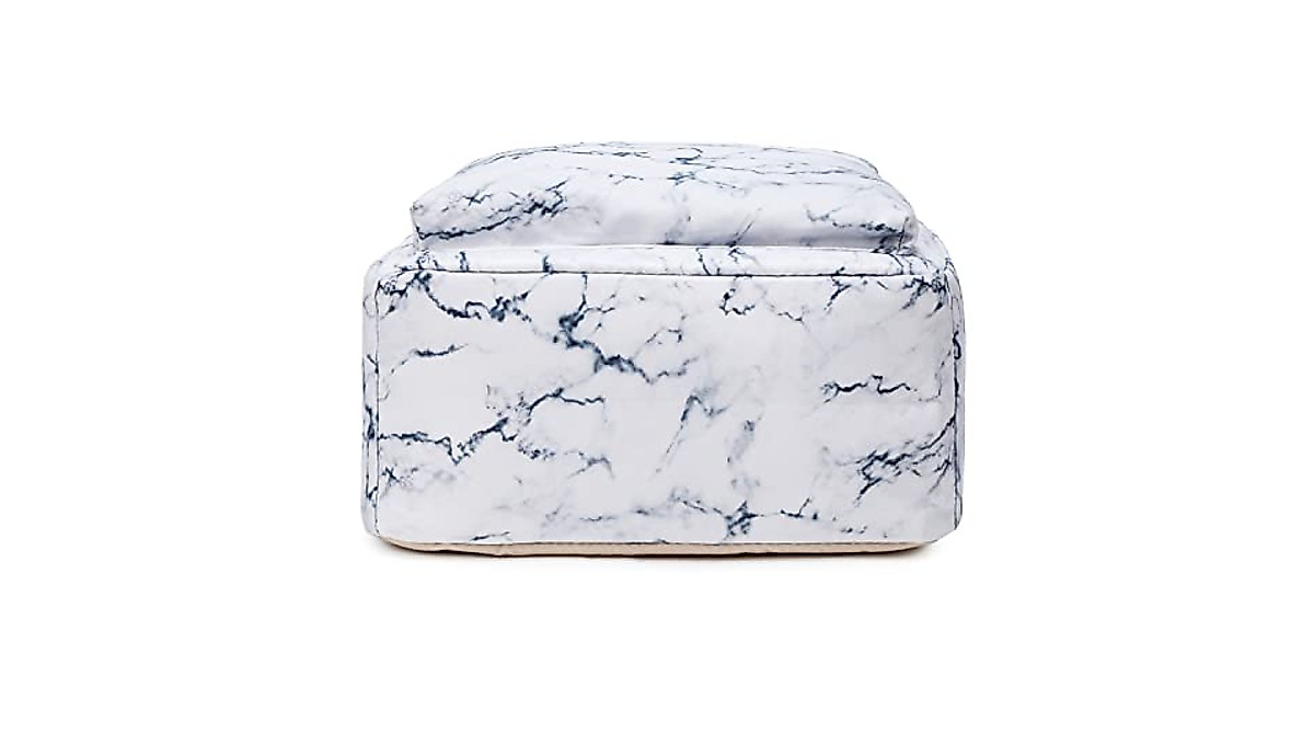 FLYMEI Marble Girls Backpack | School, 15.6" Laptop & Lunch