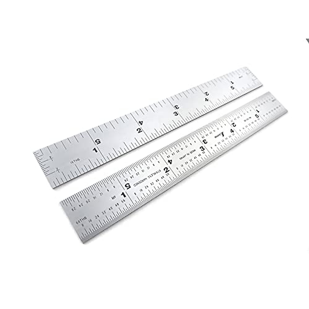 Shinwa H-3001AE 6 inch Rigid Machinist Ruler 4R Graduations (1/64, 1/32, 1/16, 1/8) with 1/32 End Grads