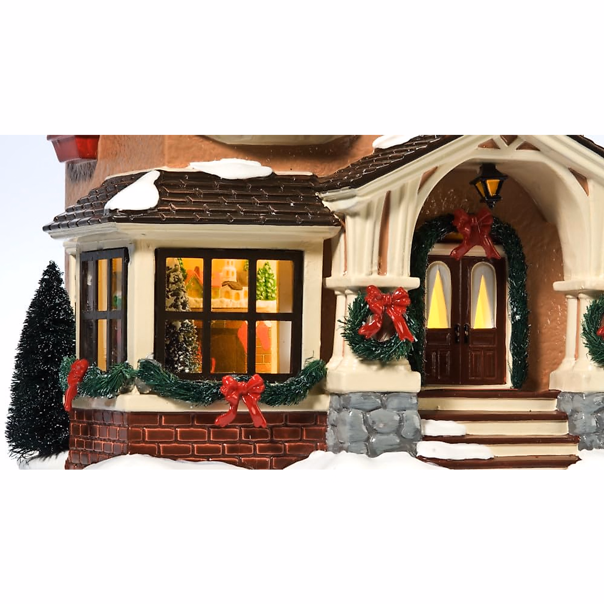 Department 56 Porcelain Snow Village Christmas at Grandma's Lit House