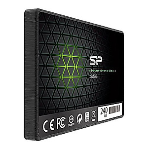 Silicon Power 240GB SSD 3D NAND With R/W Up To 560/530MB/s S56 SLC Cache Performance Boost SATA III 2.5" 7mm (0.28") Internal Solid State Drive (SP240GBSS3S56B25AZ)