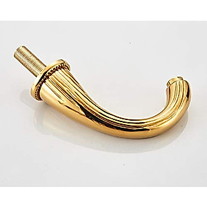 YUELIFE Bathroom Sink Faucet 3 Hole Deck Mounted Widespread Brass Bathroom Faucet Crystal Handle Mixer Tap,Gold(Ti-PVD)