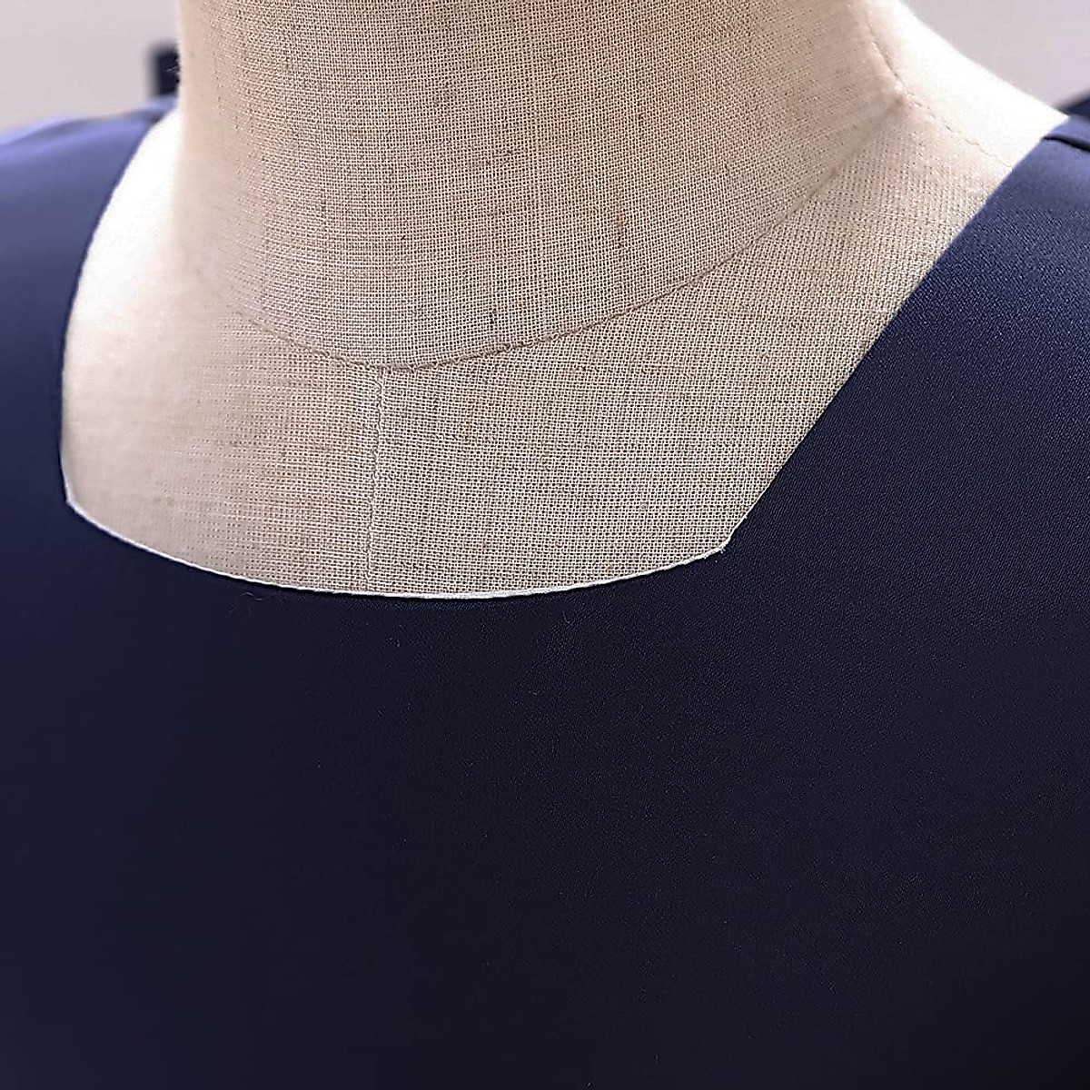 Mubineo Infant Baby Girl Satin Formal Dress Bowknot Princess Birthday Pageant Dress (Navy, 12-18 Months)