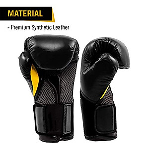 Everlast Elite Pro Style Training Gloves, Black, 12 oz