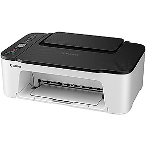 Canon PIXMA TS3 Series Color Inkjet Printer, All-in-One Wireless Print Copy Scan, Mobile Printing, 4800 x 1200 dpi, 1.5'' LCD, with MTC Printer Cable White