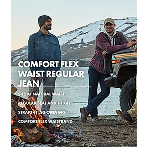 Wrangler Authentics Men's Regular Fit Comfort Flex Waist Jean, Light Stonewash, 42W x 30L