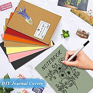 DWIYITTN 24 Pack Blank Journals Bulk, A5 Unlined Notebook with 80 gsm Thick Paper, 8.3x5.5 Inch, 60 Pages Each for Kids, Students, Gifts and Office