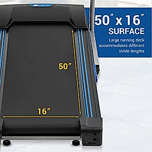 XTERRA Fitness TR Folding Treadmill, 250 LB Weight Capacity, Black