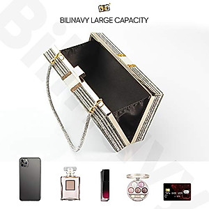 Money Clutch Purses for Women, Stack of Cash Dollars Crystal Clutch Purses, Women Diamond Evening Bags Party Cocktail Rhinestone Handbags, Wedding Dinner Bag, Grey