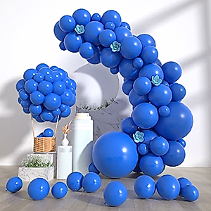 Styirl Royal Blue Party Balloons - 100 pcs 5/10/12/18 inch Party Latex Ballons As Birthday Balloons/Merry Chritmas Balloons/Balloons for Birthday/Baby Shower/Wedding/Party decorations